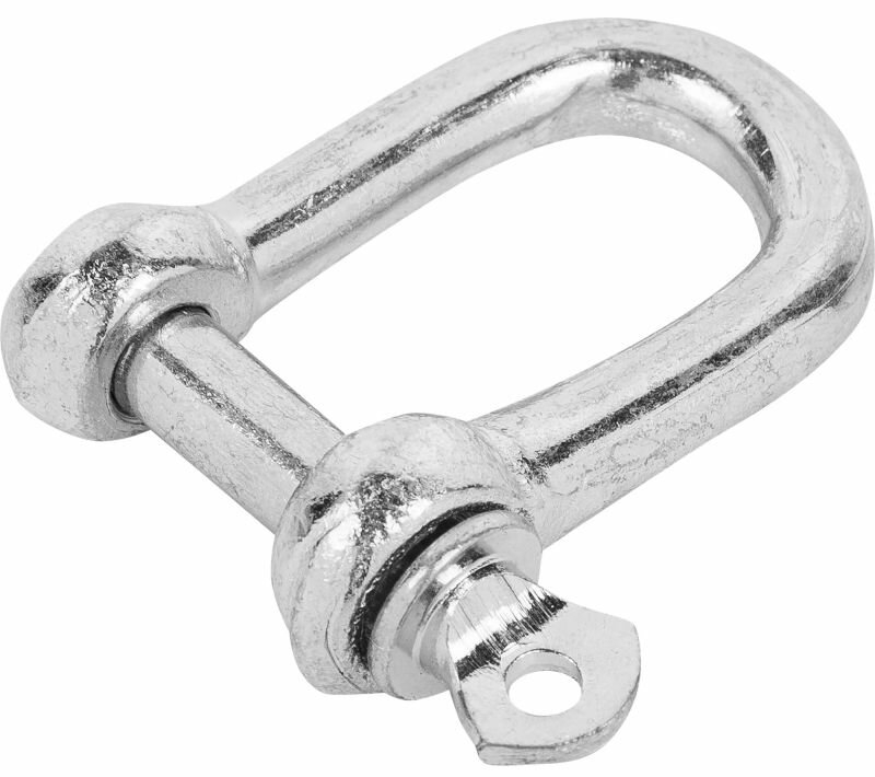 Скоба такелажная М6 (1шт) прямой тип цинк, А11050