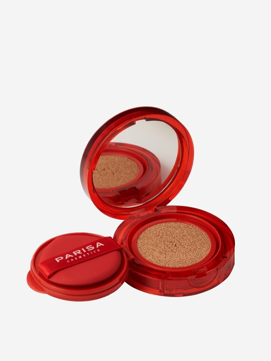 Parisa кушон-фильтр для лица с ниацинамидом и гиалуроновой кислотой EVER GLOW SPF 50 / PA+++ PFC-109, 403 Natural Sand