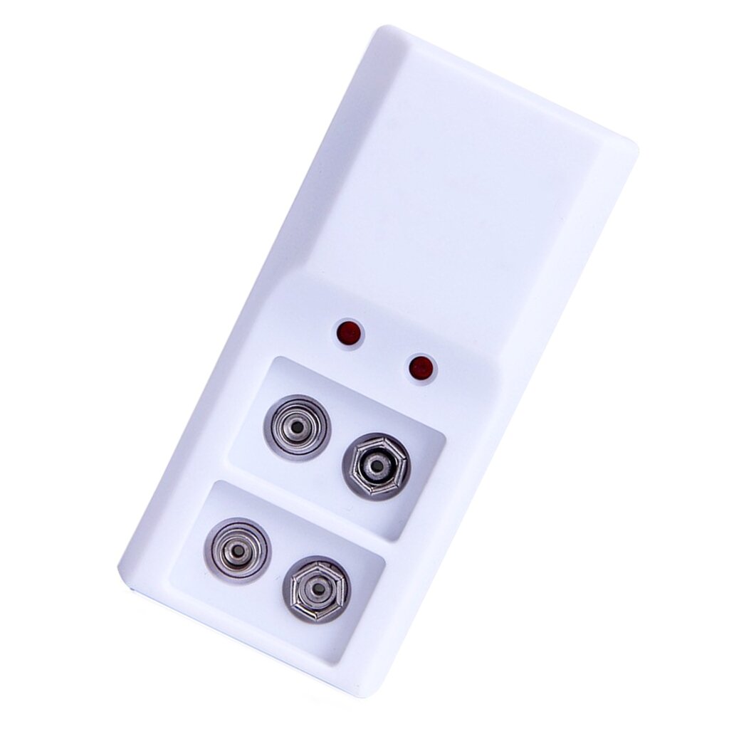 Надежный базовый адаптер для док-станции для зарядного устройства 9 В с 2 слотами для 1-2 батареек 9 В