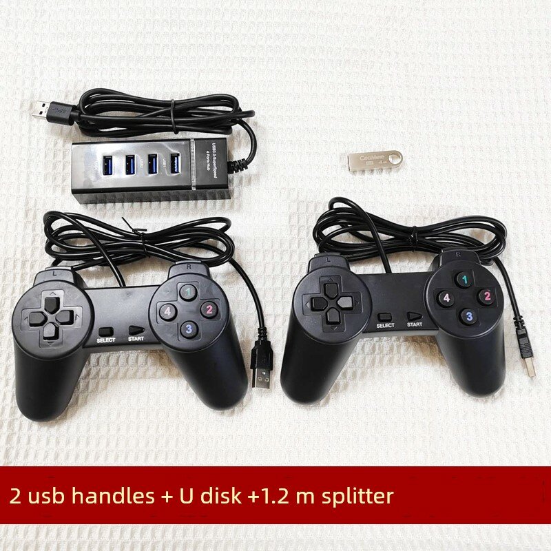 Два USB-контроллера с USB-накопителем и 1.2м кабелем расширения для ПК-игр совместимые с Windows 10/11/7