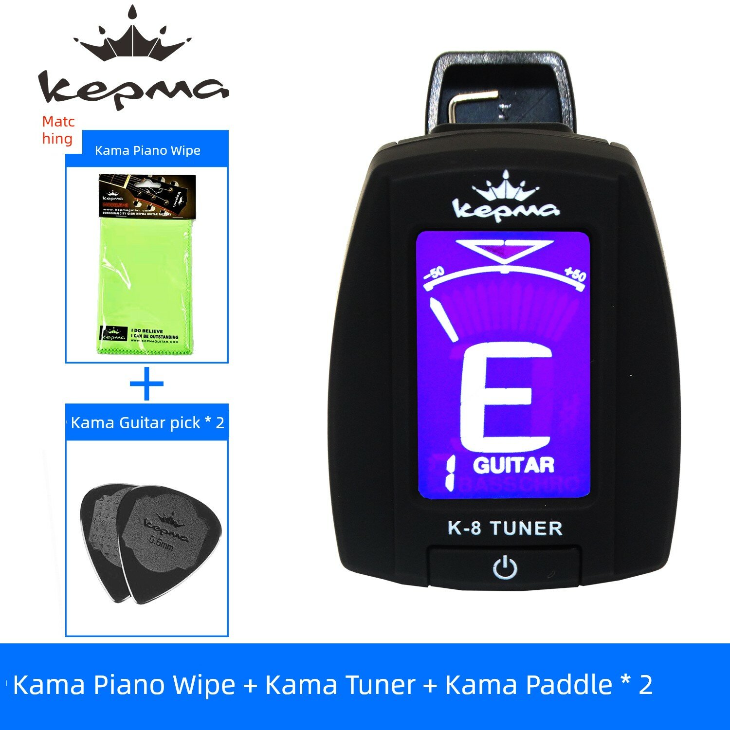 Тюнер Kamakano KEPMA для электрогитары и акустической гитары, клип-тюнер, тюнер для музыкальных инструментов Тюнер Кама