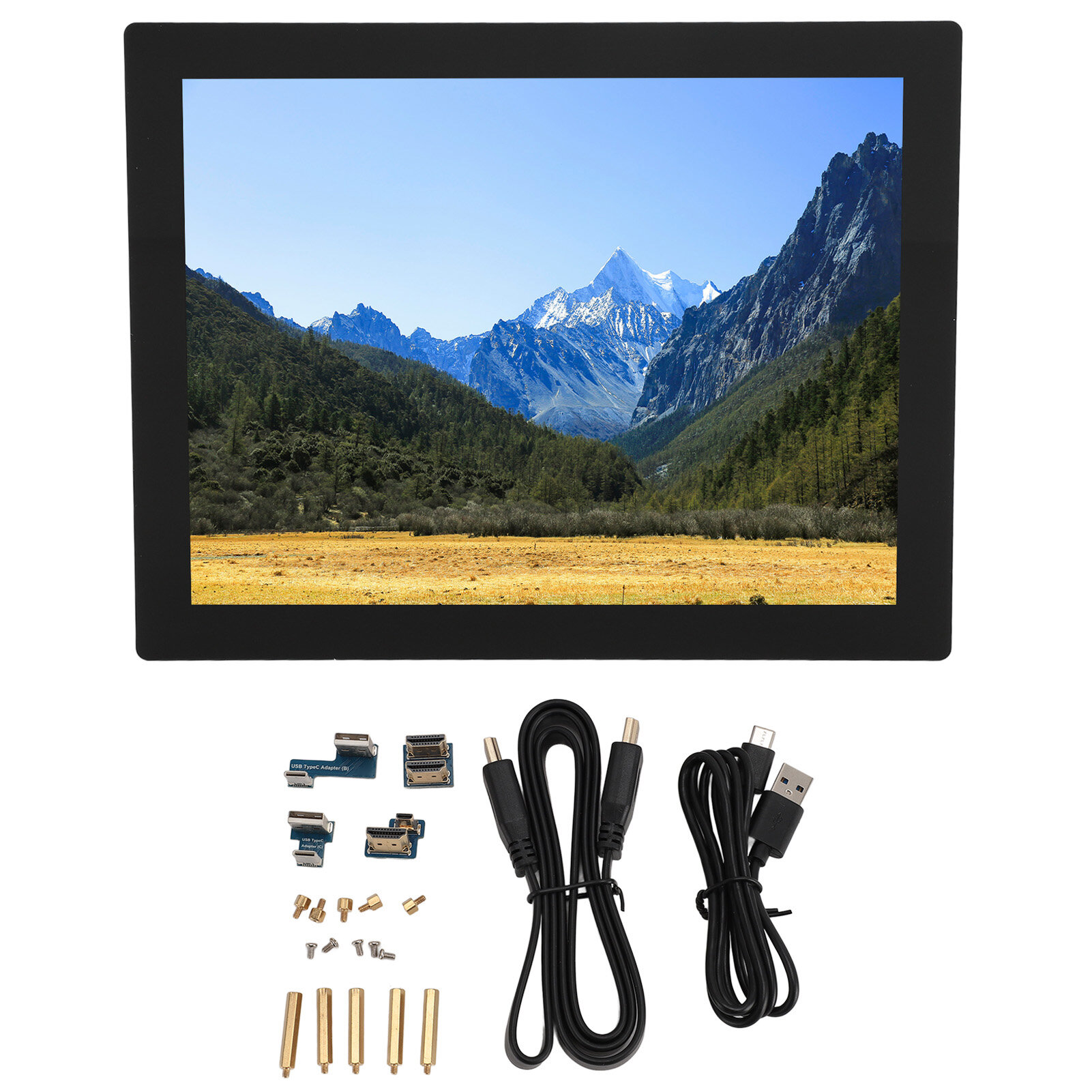 8-дюймовый IPS LCD емкостный сенсорный экран с разрешением 768x1024, твердостью 6H, 10-точечным емкостным касанием и углом обзора 178 градусов.