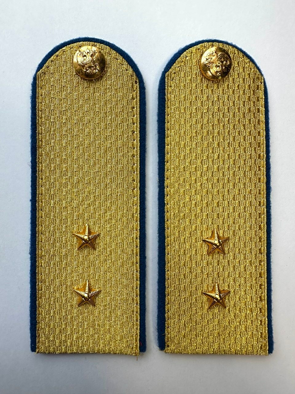Погоны Юстиции золотые на китель Картон звание Прапорщик
