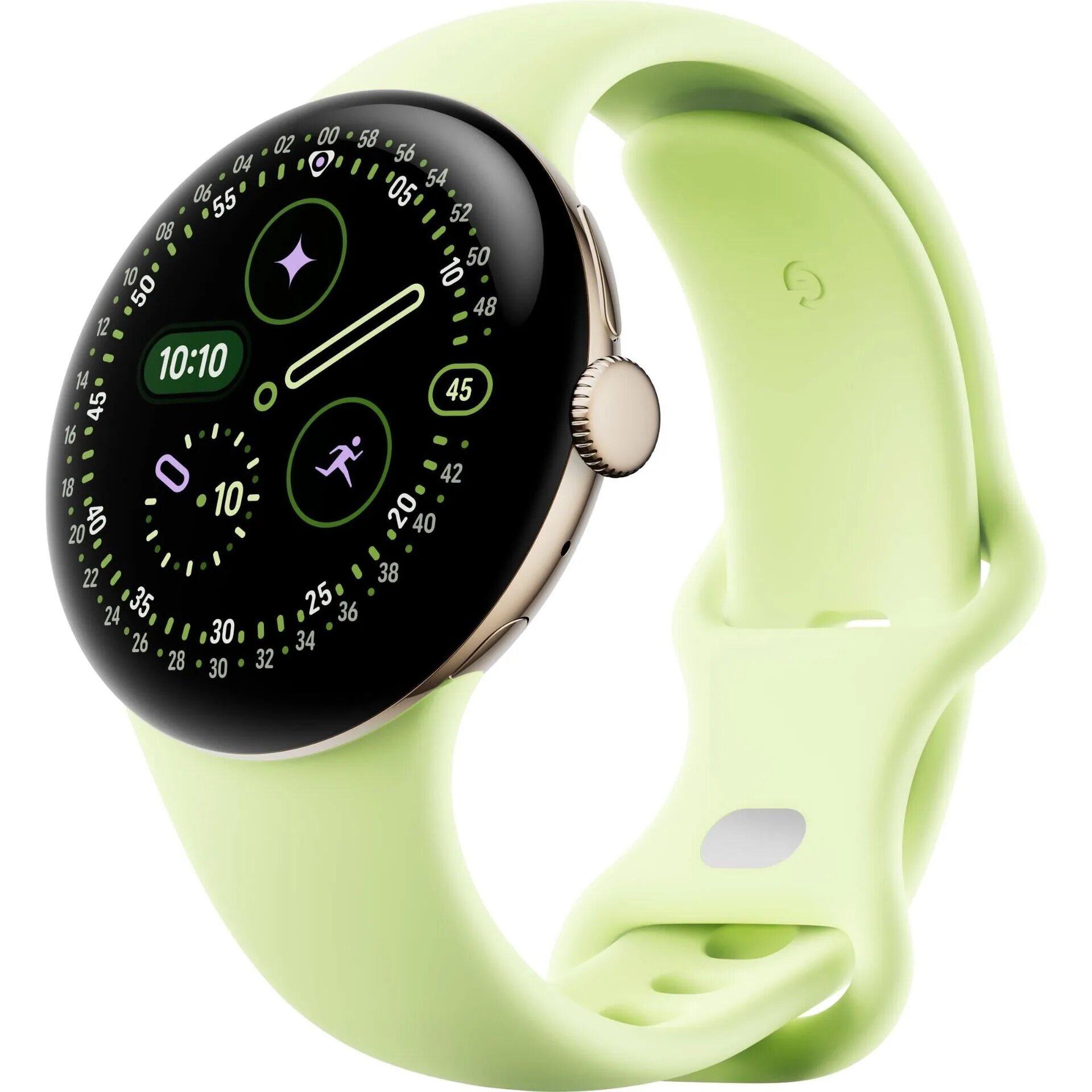 Умные часы Google Pixel Watch 4 41mm Wi-Fi (Champagne Gold/Lemongrass)