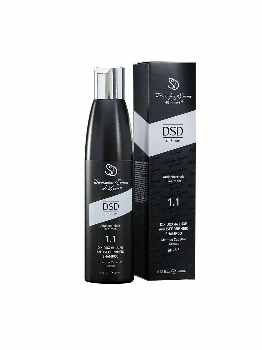 Антисеборейный шампунь DsD de Luxe - 1.1 Dixidox de Luxe antiseborrheic shampoo 200 мл