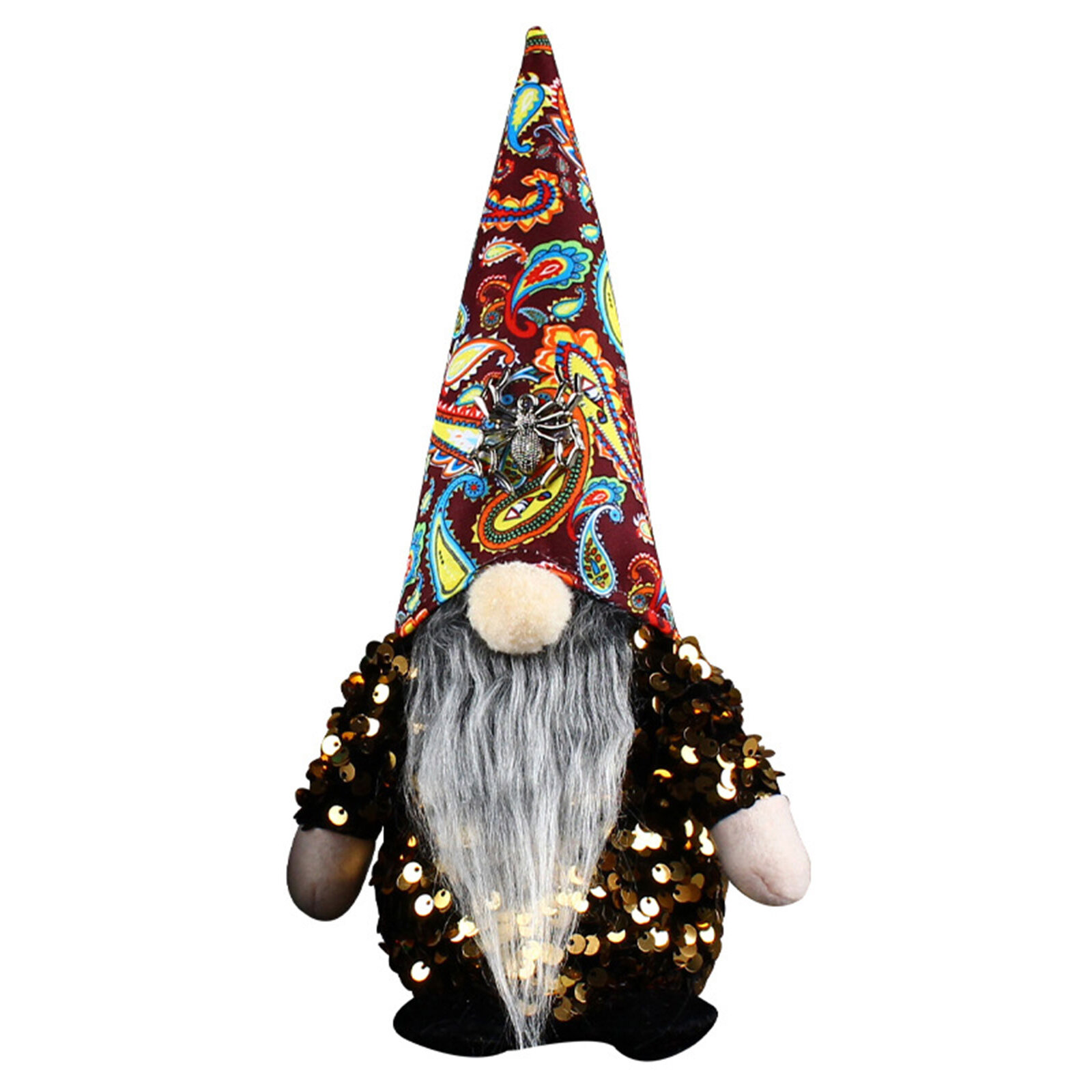 Глоуины с блестками гноме шляпа плюш борода эльф -эльф