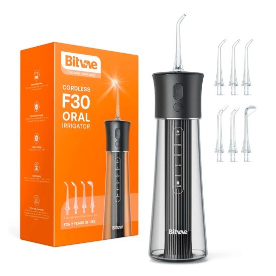 Ирригатор Bitvae F30 Water Flosser портативный, черный
