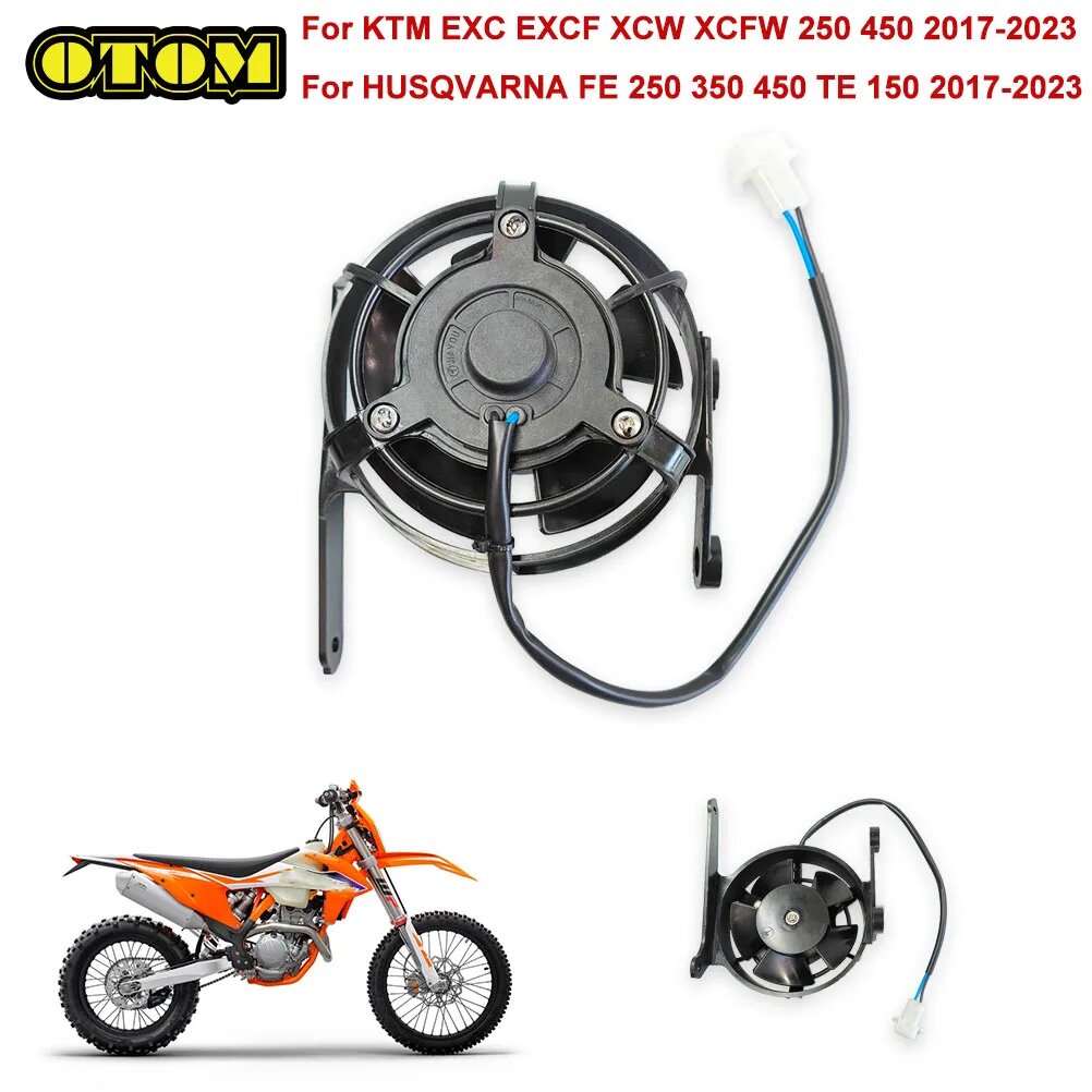 Мотоцикл для KTM HUSQVARNA, кронштейн вентилятора радиатора, резервуар для воды, кулер двигателя, электрический EXC EXCF XCW XCFW FE TE 2017-2023