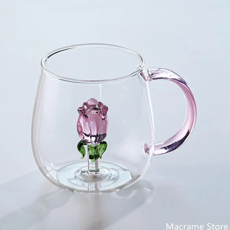 Стеклянная чашка с изображением животных из мультфильмов, 5, 301-400 мл