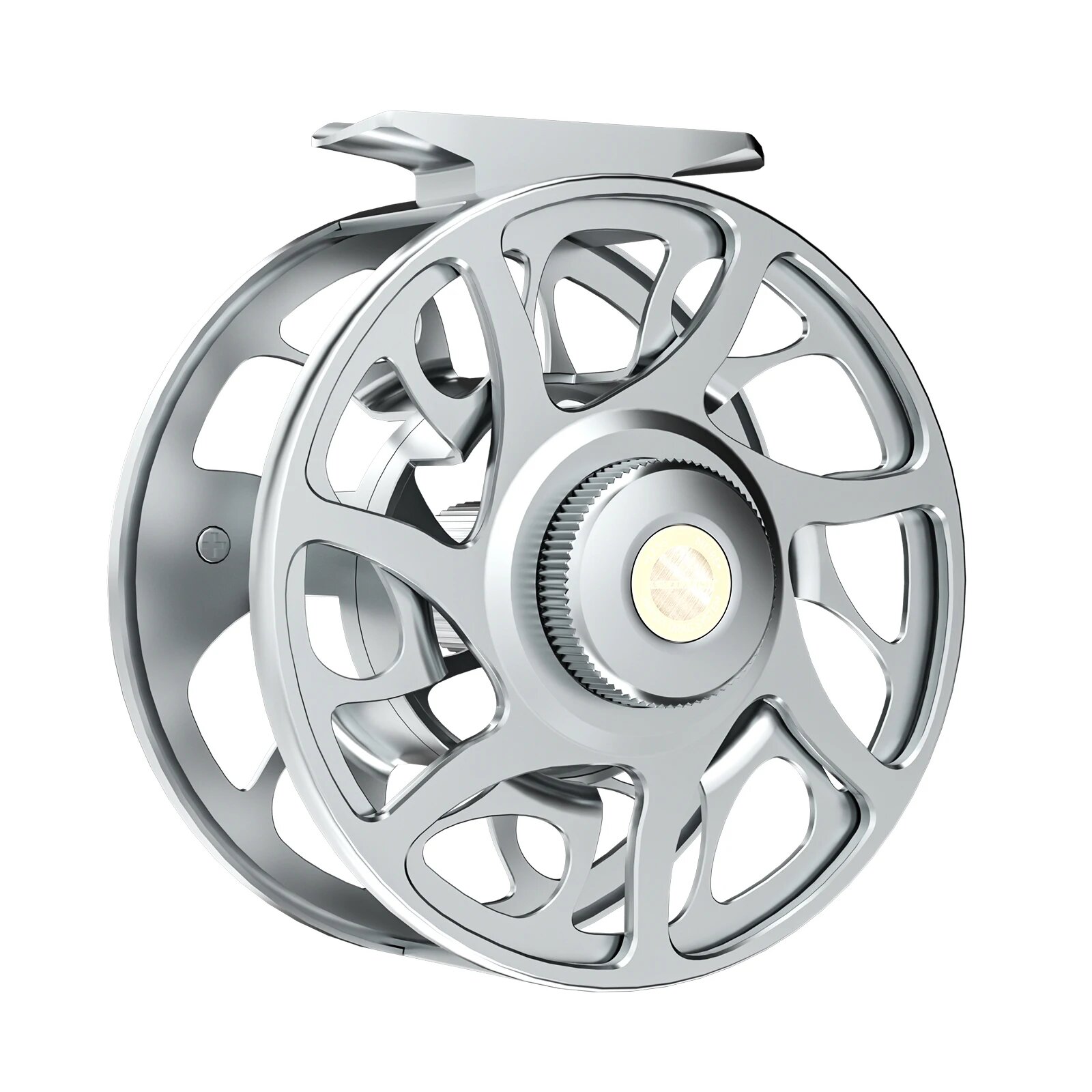 Катушка для ловли нахлыстом, обработанная с ЧПУ, колесо для катушки из алюминиевого сплава, 2 + 1BB, антикоррозийные подшипники, сверхглая система сопротивления, легкий вес