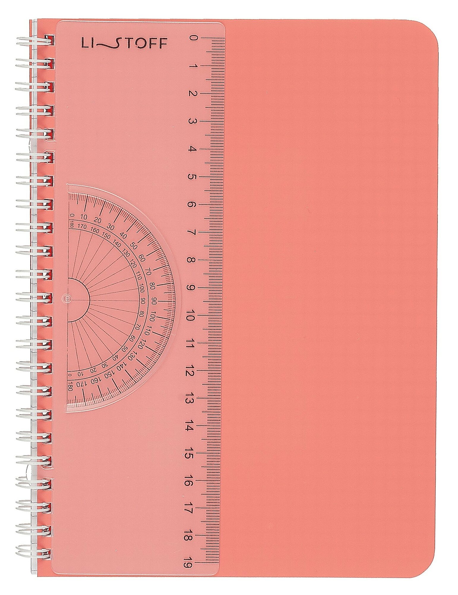 Тетрадь в клетку Listoff, "Коралловая тетрадь", А5, 80 листов