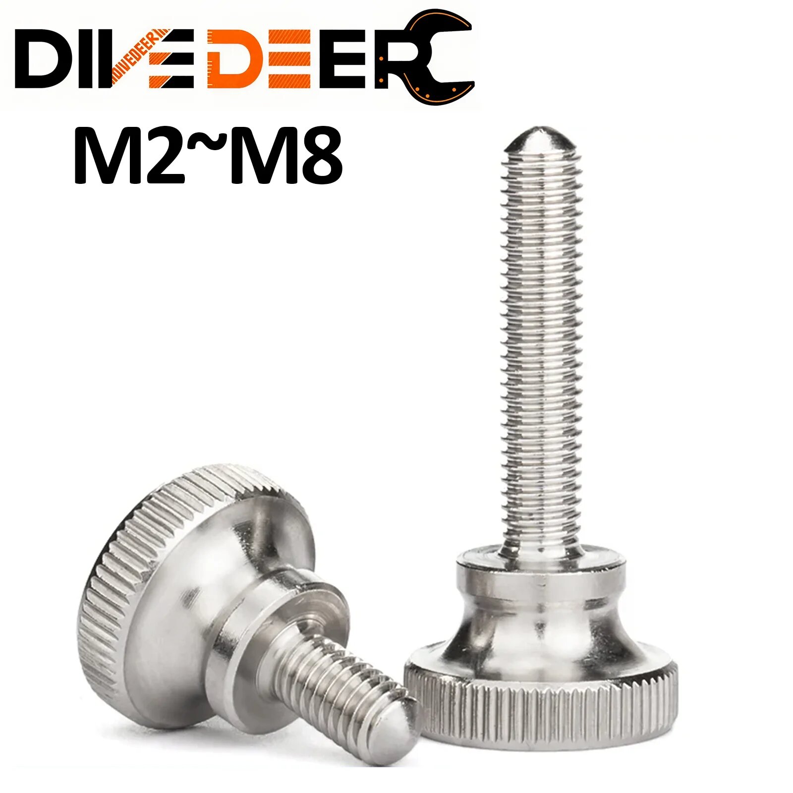 DIVEDEER Болты с замком DIN464 из нержавеющей стали 304 M2-M8 5PCS M2.5, 5MM
