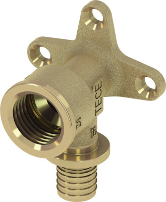 TECE Уголок 16х1/2" ВР с креплением, длина 42 мм 768516