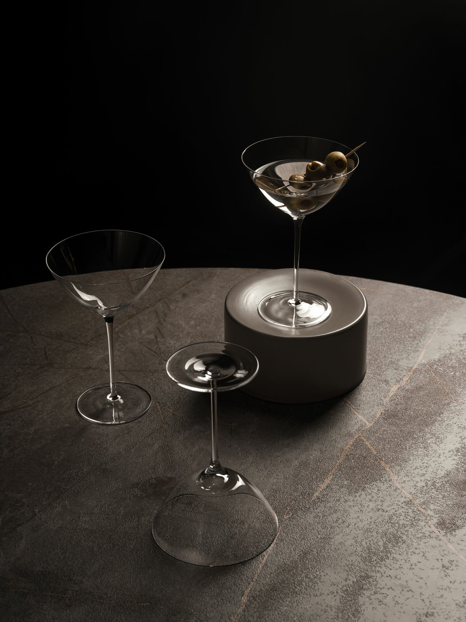 Togas Бокалы для мартини набор "Вайнрайт" хрустальное стекло, 220 мл, 2 шт