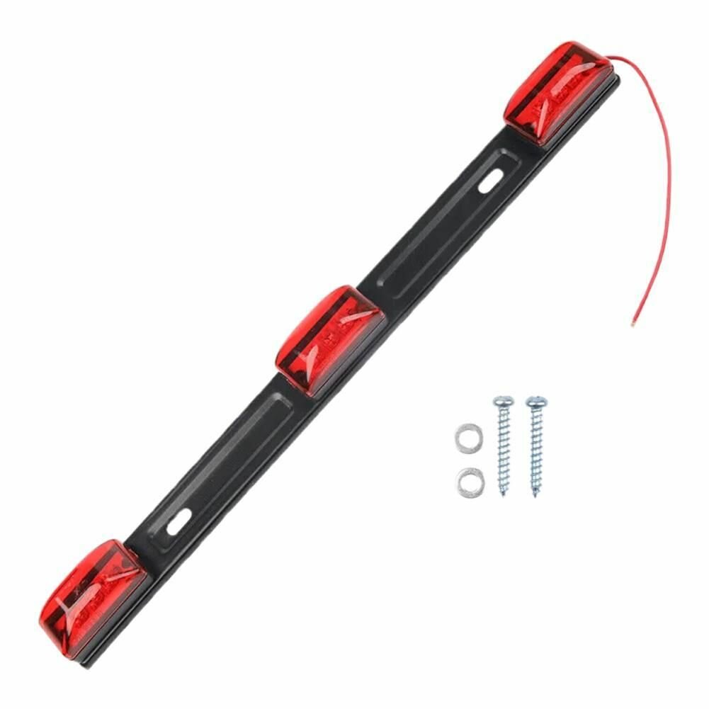 12V красный светодиодный габаритный фонарь, лампа для прицепа, грузовика, лодки, 9 LED, с креплением