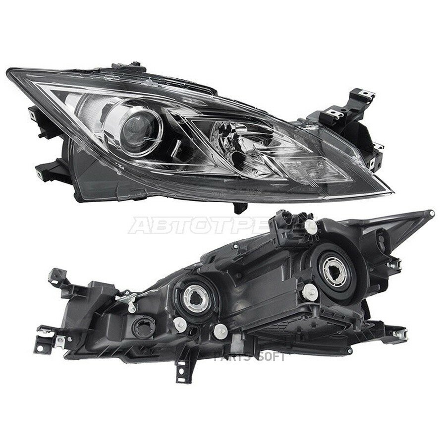 Фара Mazda 6 10-12 (Справа/ Галоген/ С электрокорректором) SAT ST-216-1155R-LEMN1 | цена за 1 шт