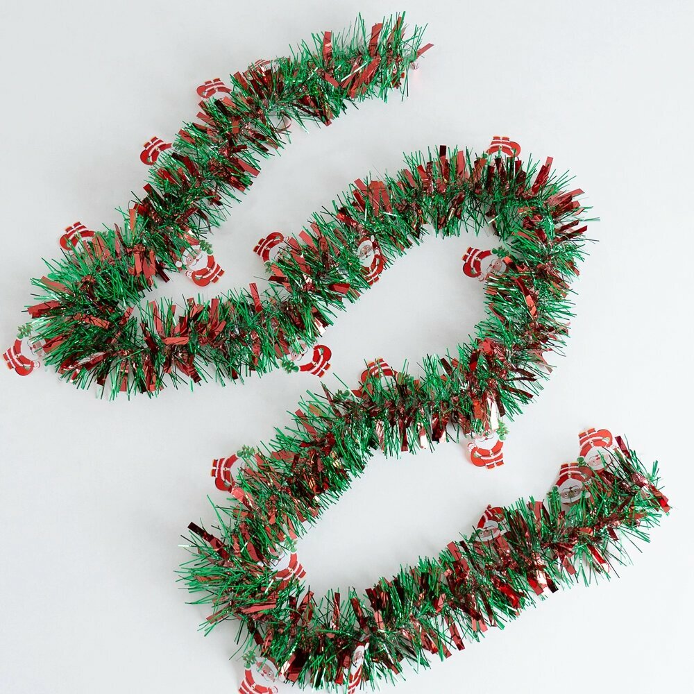 Рождественская гирлянда из мишурки, украшения для елки, подвесные украшения, декор для создания атмосферы в магазине,