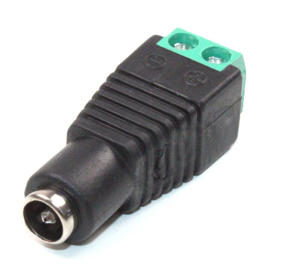 Гнездо питания 5,5 мм x 2,1 мм с клеммной колодкой PROconnect