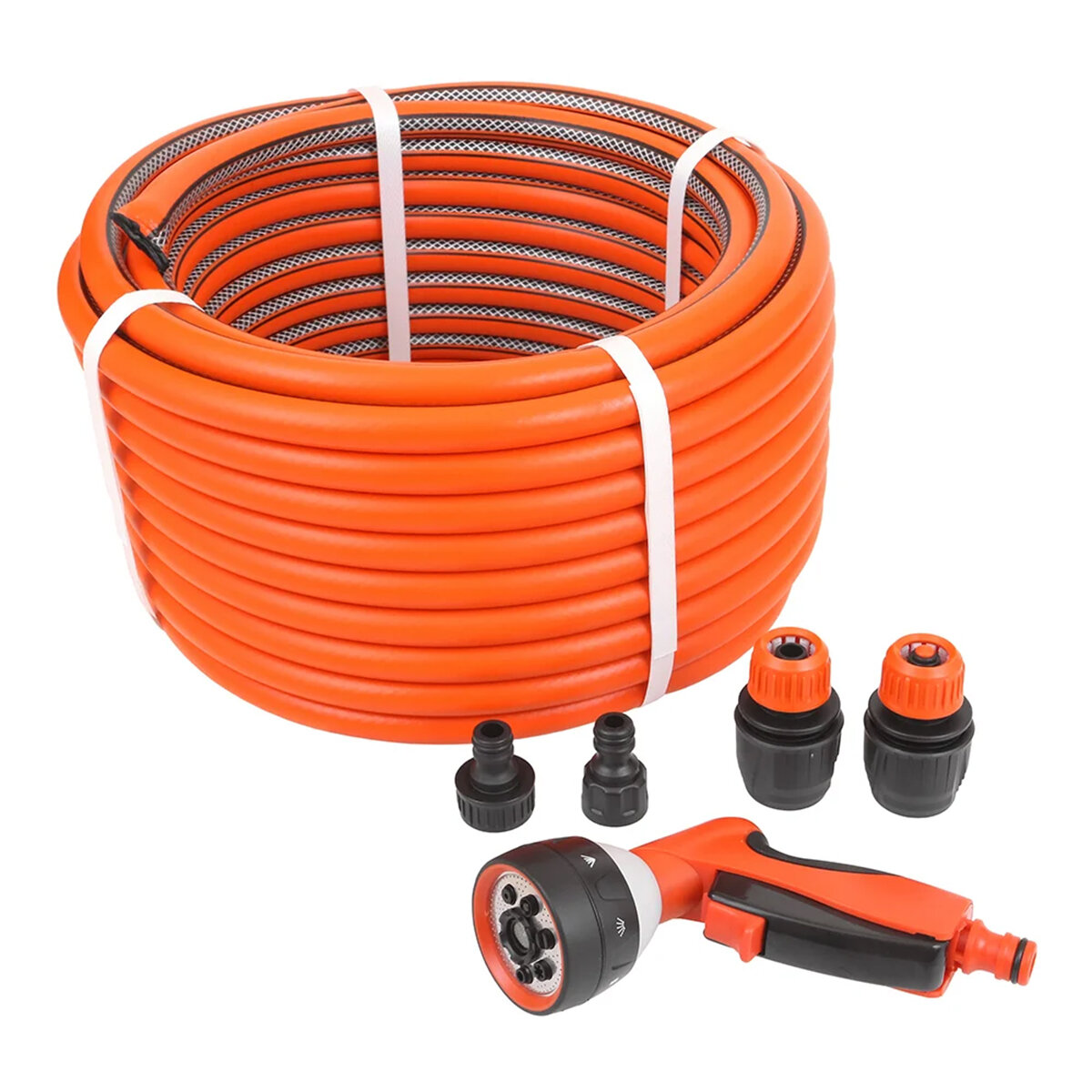 Комплект для полива Жук шланг "Классик" 1/2 дюйма 25 м, пистолет Эрго 7 режимов, фитинги