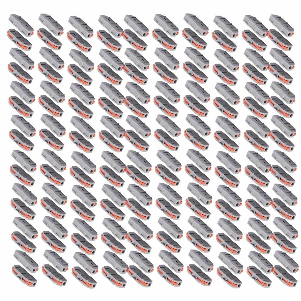 Разъемы для соединения проводов 100шт, оранжевый цвет