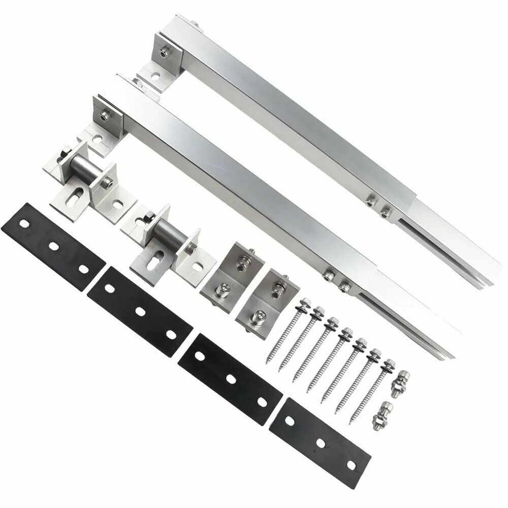 OZ-HABO Кронштейн Панели Солнечных Батарей, Комплект Концевых Зажимов Для Солнечных Батарей, Регулируемый Монтаж На Плоской Крыше