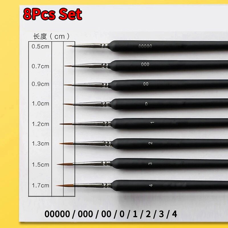 Набор кистей для рисования 8Pcs