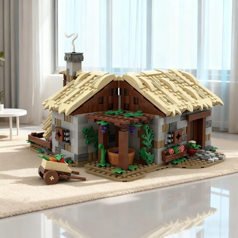 MOC Фермерский Дом Конструктор 619 деталей