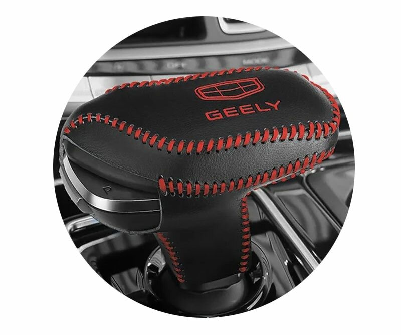 Чехол на ручку АКПП Geely Tugella/ Джили Тугелла black 2021-2023 г. в