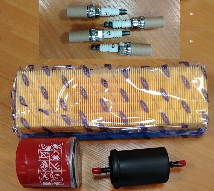 Комплект фильтров и свечей двигателя Iran Samand 1,8, Peugeot, Citroen, двигатель XU7JP