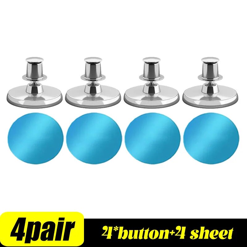 Магнитные зажимы для штор серебристого цвета 4 pair, 17MM
