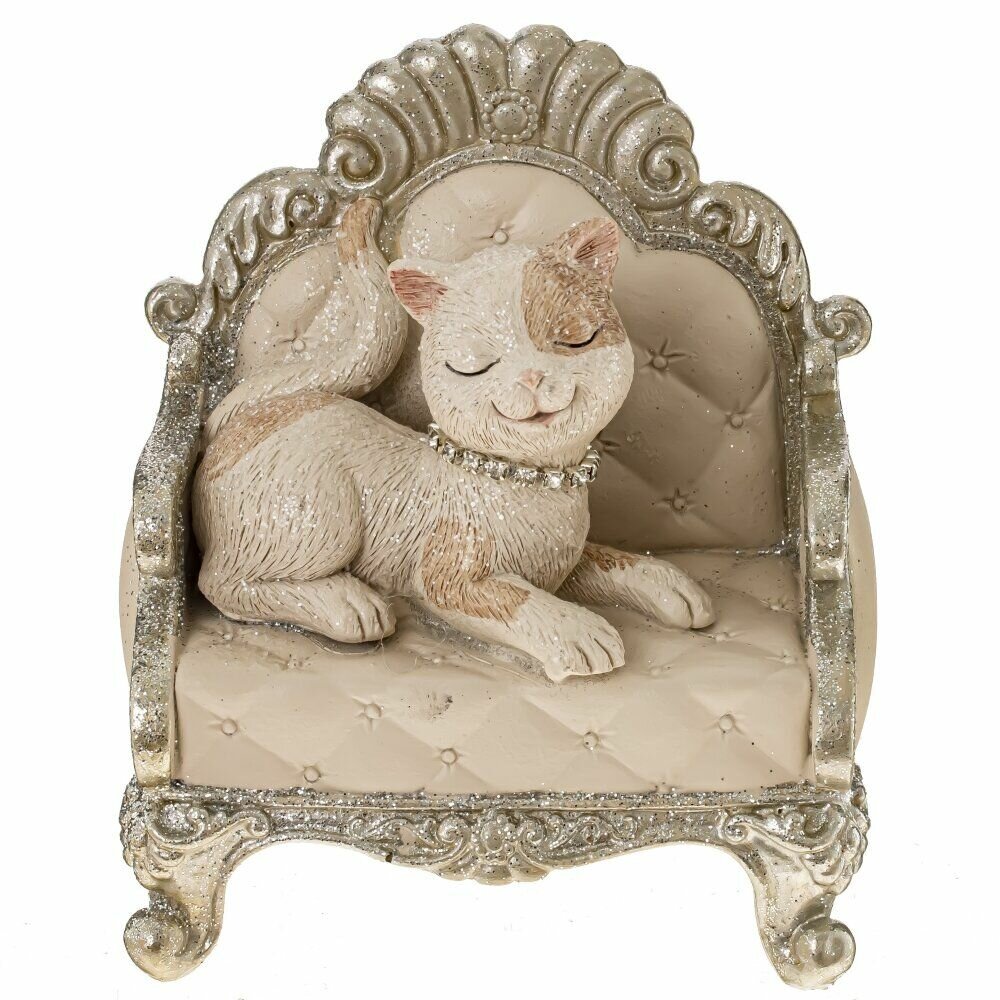 Фигурка декоративная "Кошечка на кресле", 10х7х13 см