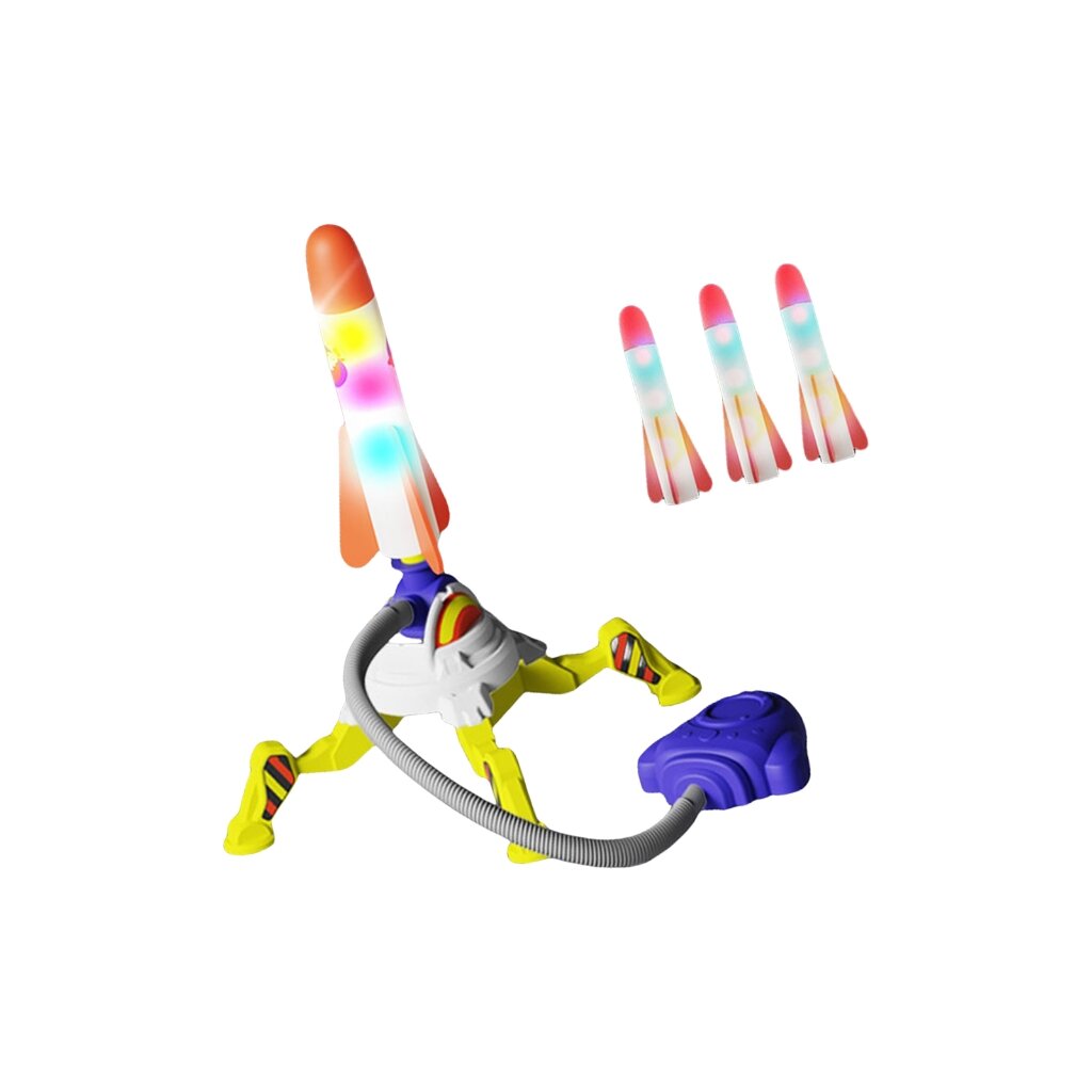 Летающий космический корабль Игрушка с насосом на открытом воздухе запуска подарка на день рождения спортивного мальчика