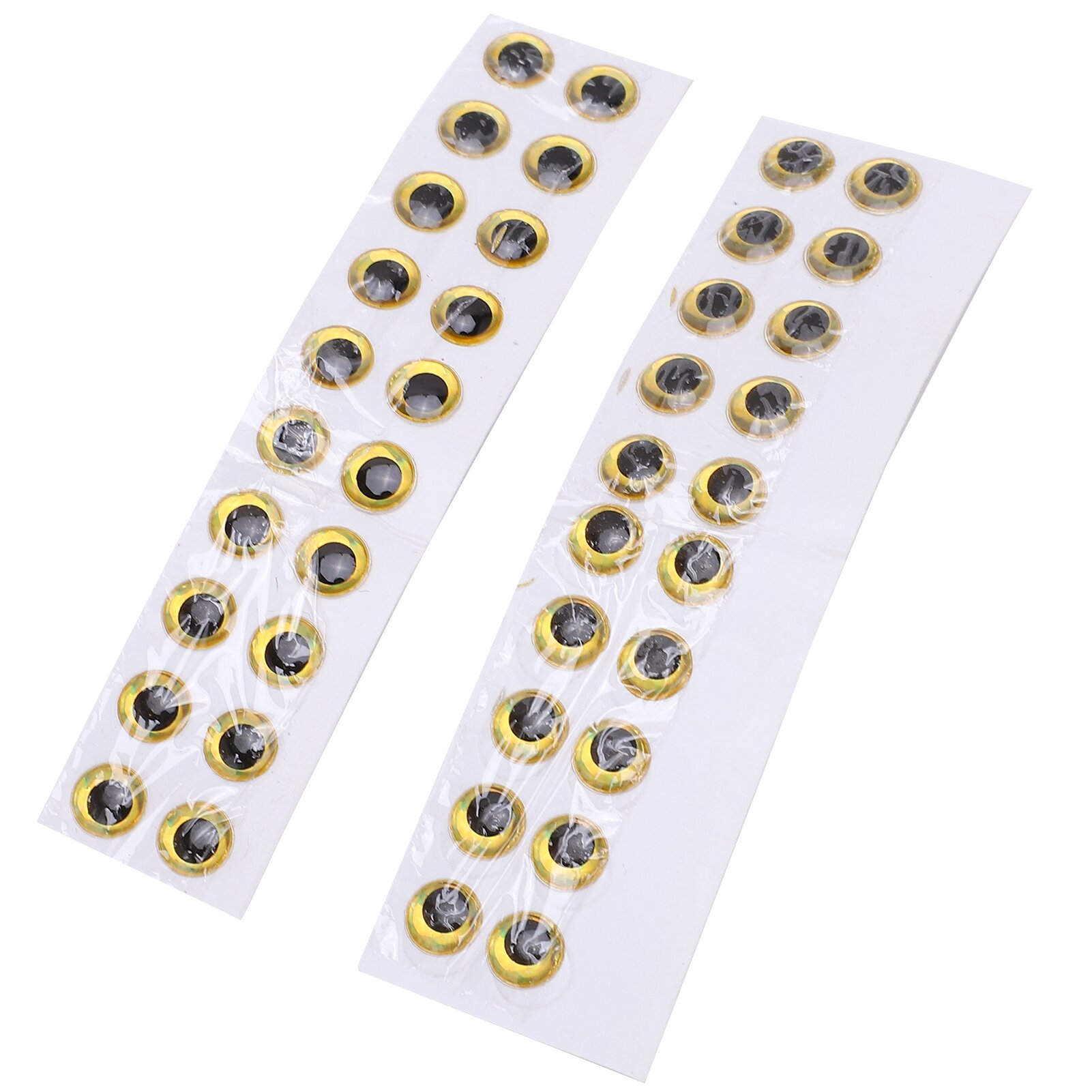 100 штук 3D глаз для рыбалки овальные искусственные наклейки с золотым оттенком 6мм для приманок и аксессуаров