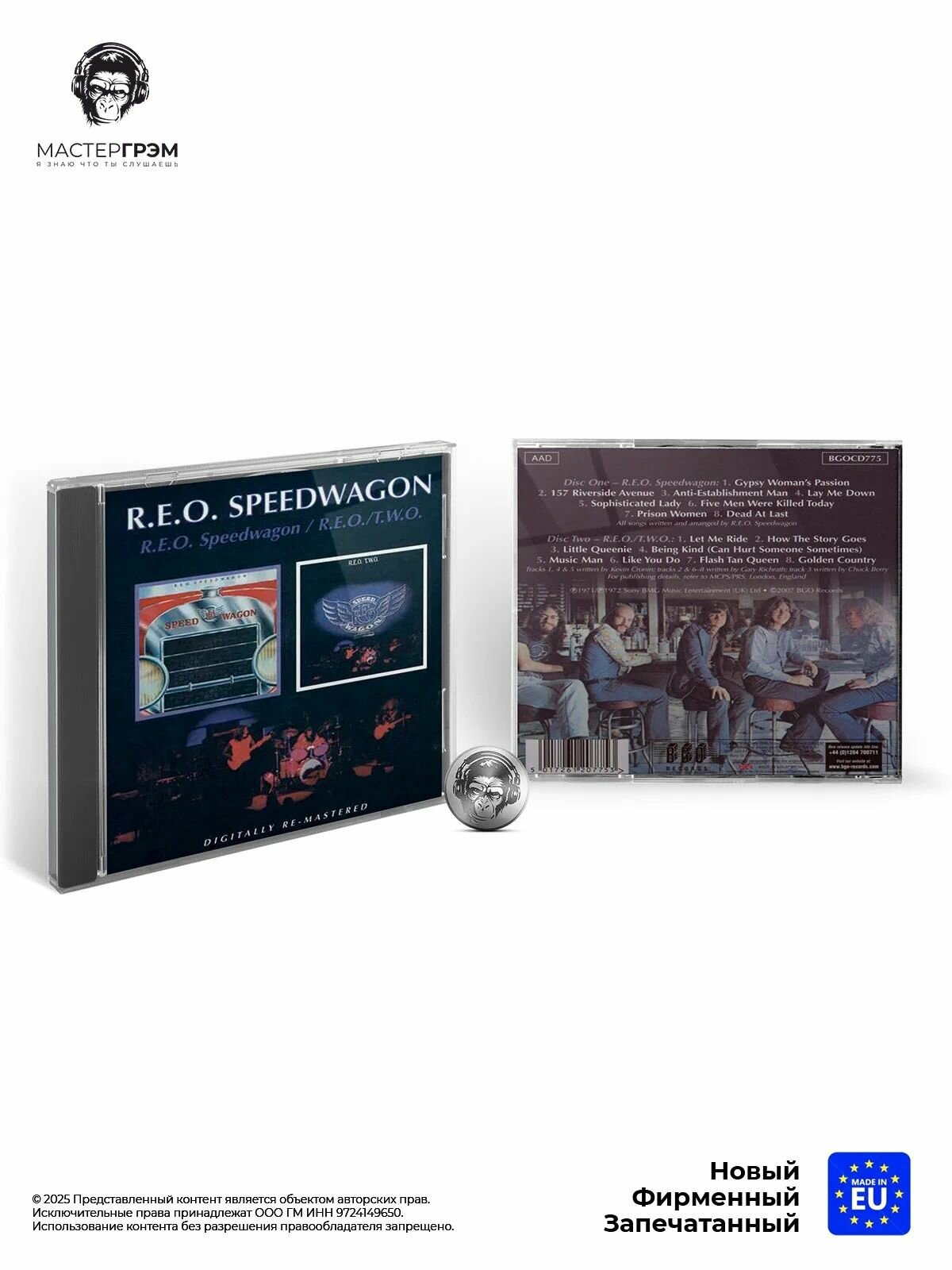 CD диск R.E.O. Speedwagon - R.E.O. Speedwagon/ T.W.O. (2CD) 2009, Jewel case