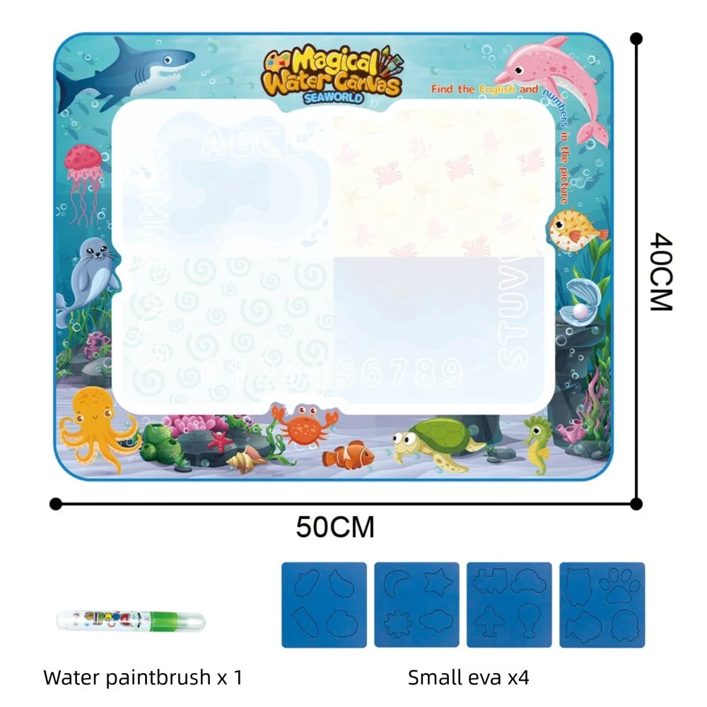 Водяной коврик для рисования SeaWorld 50x40 см