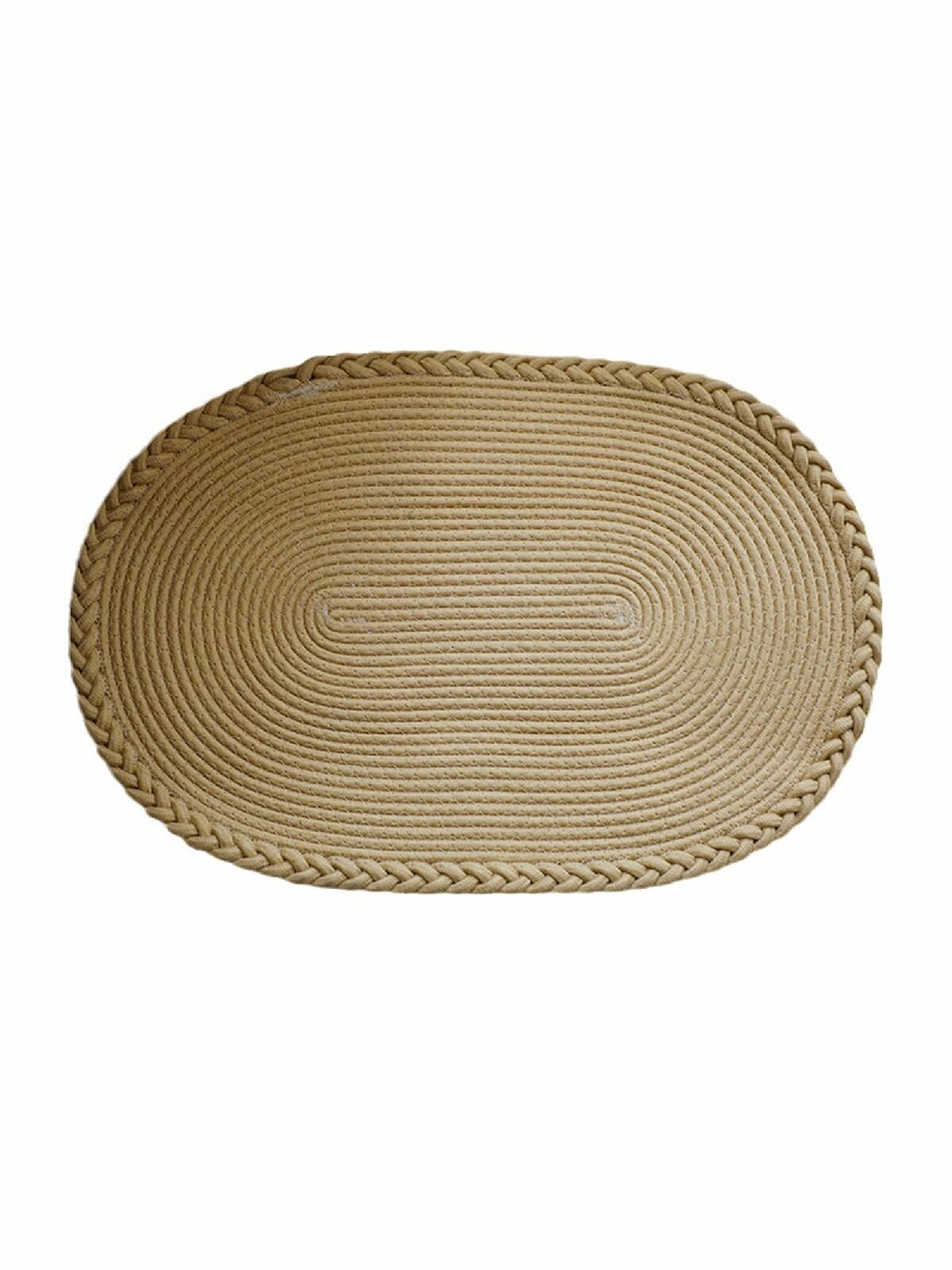 Ковры и ковровые дорожки, Тканый овальный коврик для двери-хаки