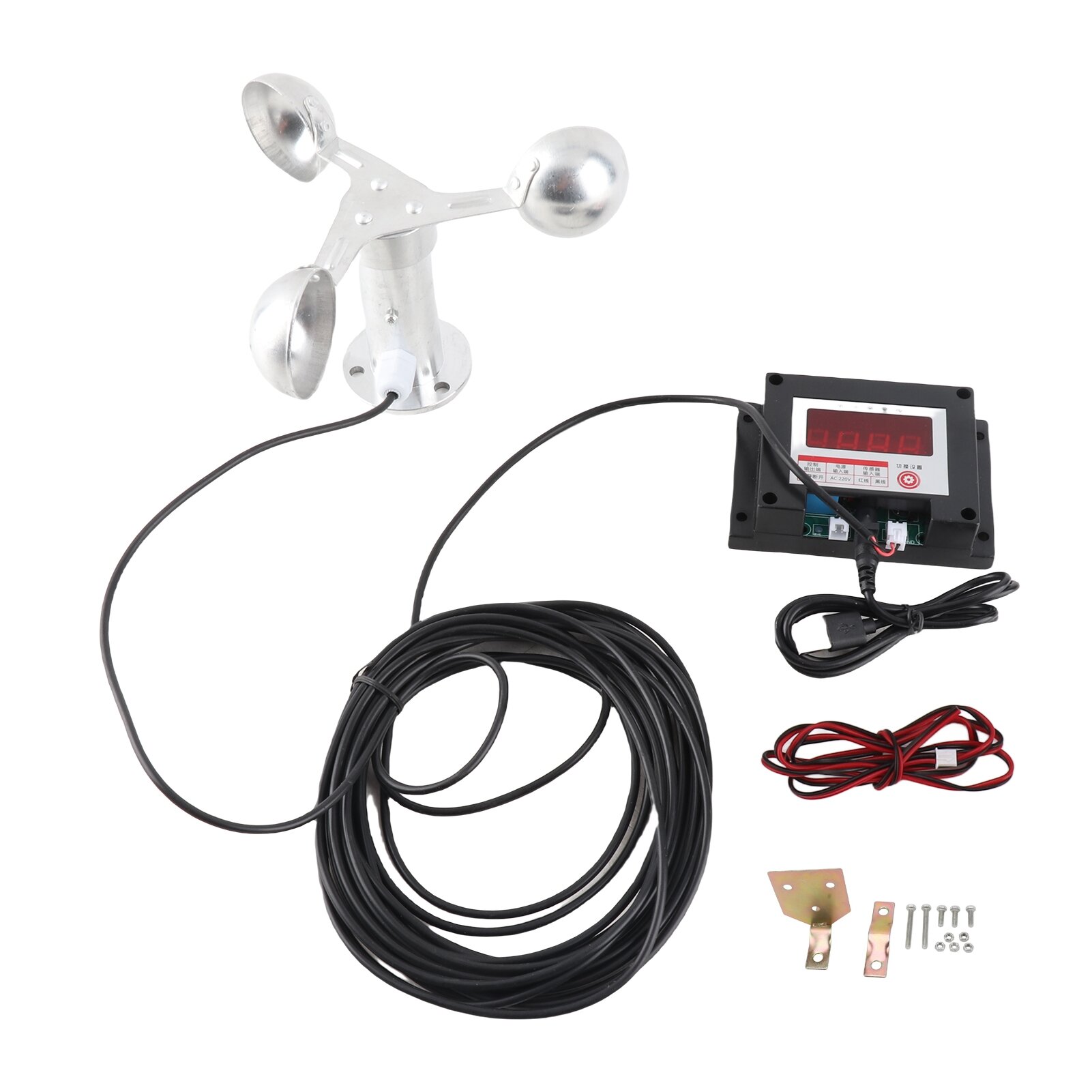 Анемометр для башенного крана, сигнализация, измеритель скорости ветра, метеостанция на 3 чашки.