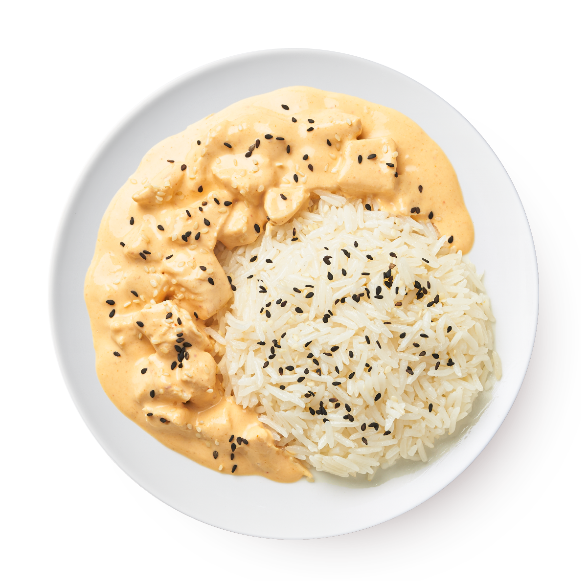 Курица в соусе том ям «Из Лавки», с отварным рисом, 240 грамм