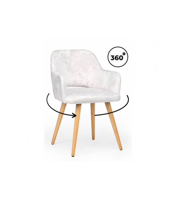 Стул Эстео 360 светло-бежевый / светлое дерево 9631689