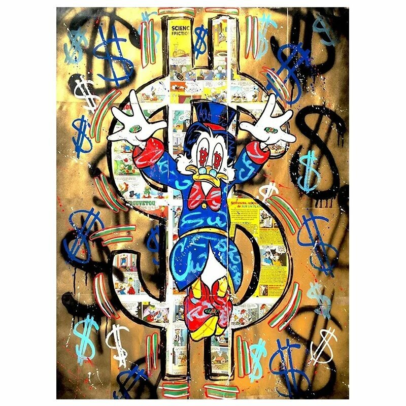 HEROCROSS Холст живопись Disney Дональд Дак PF 18170, 80x120cm no frame