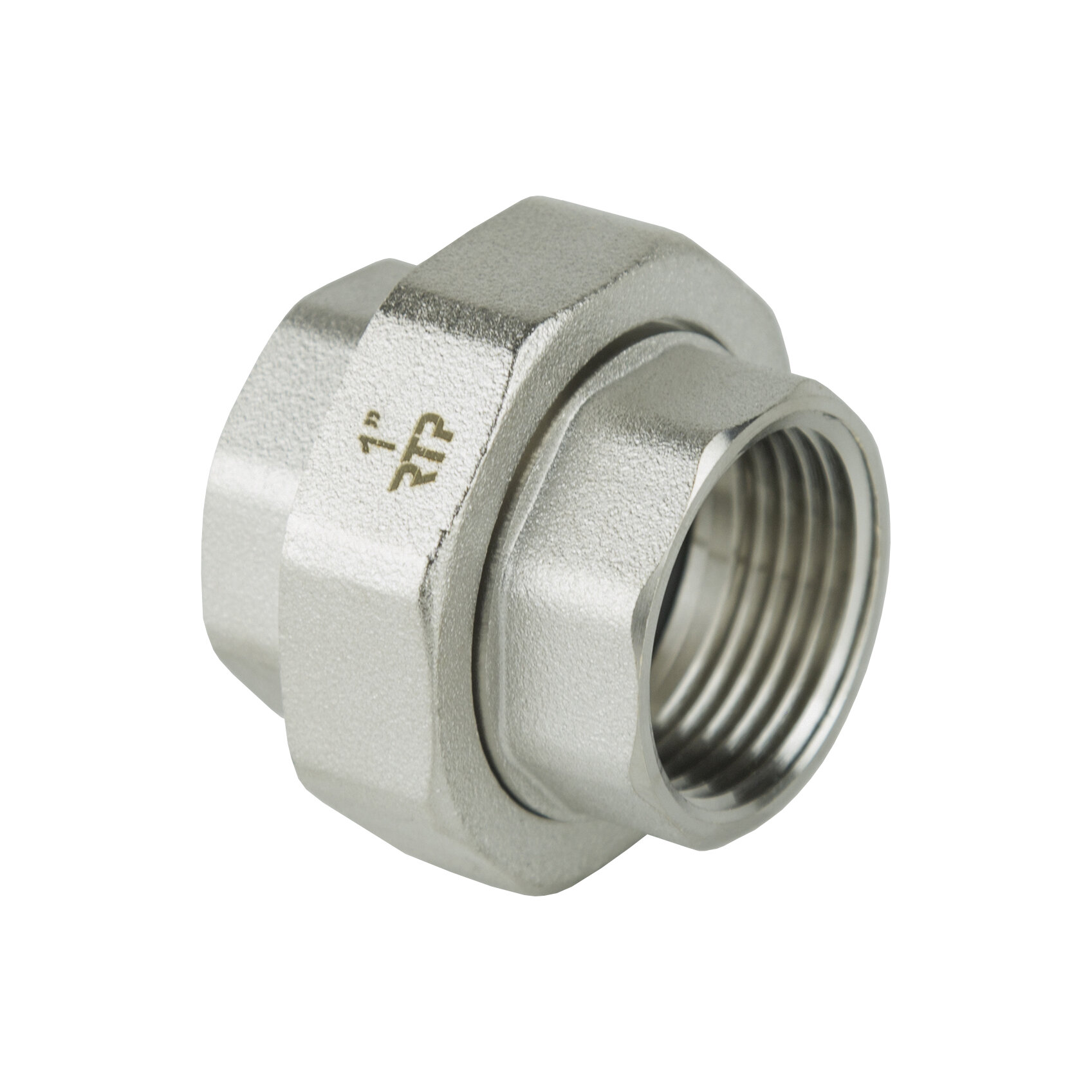 Американка 1", прямая, с внутренней резьбой, никелированная, РТП | 31610