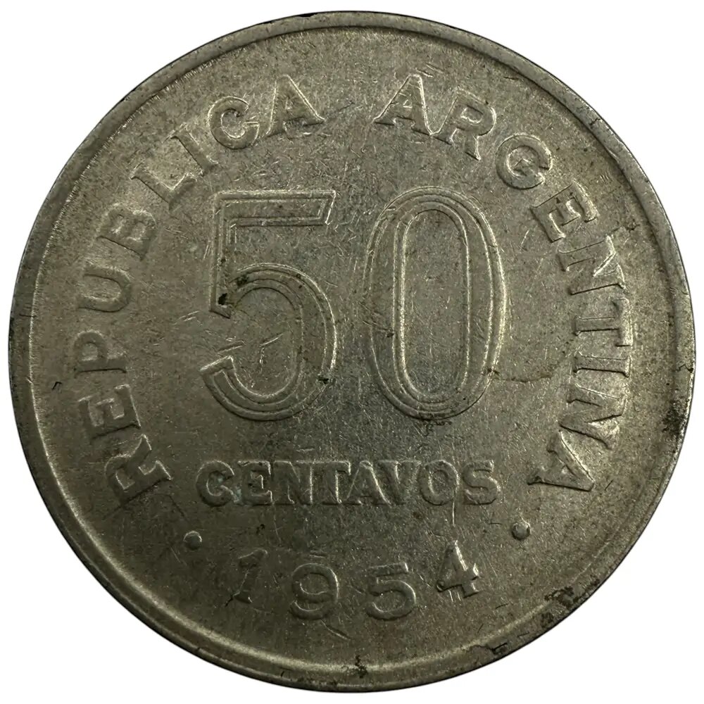 Аргентина 50 сентаво 1954 г.
