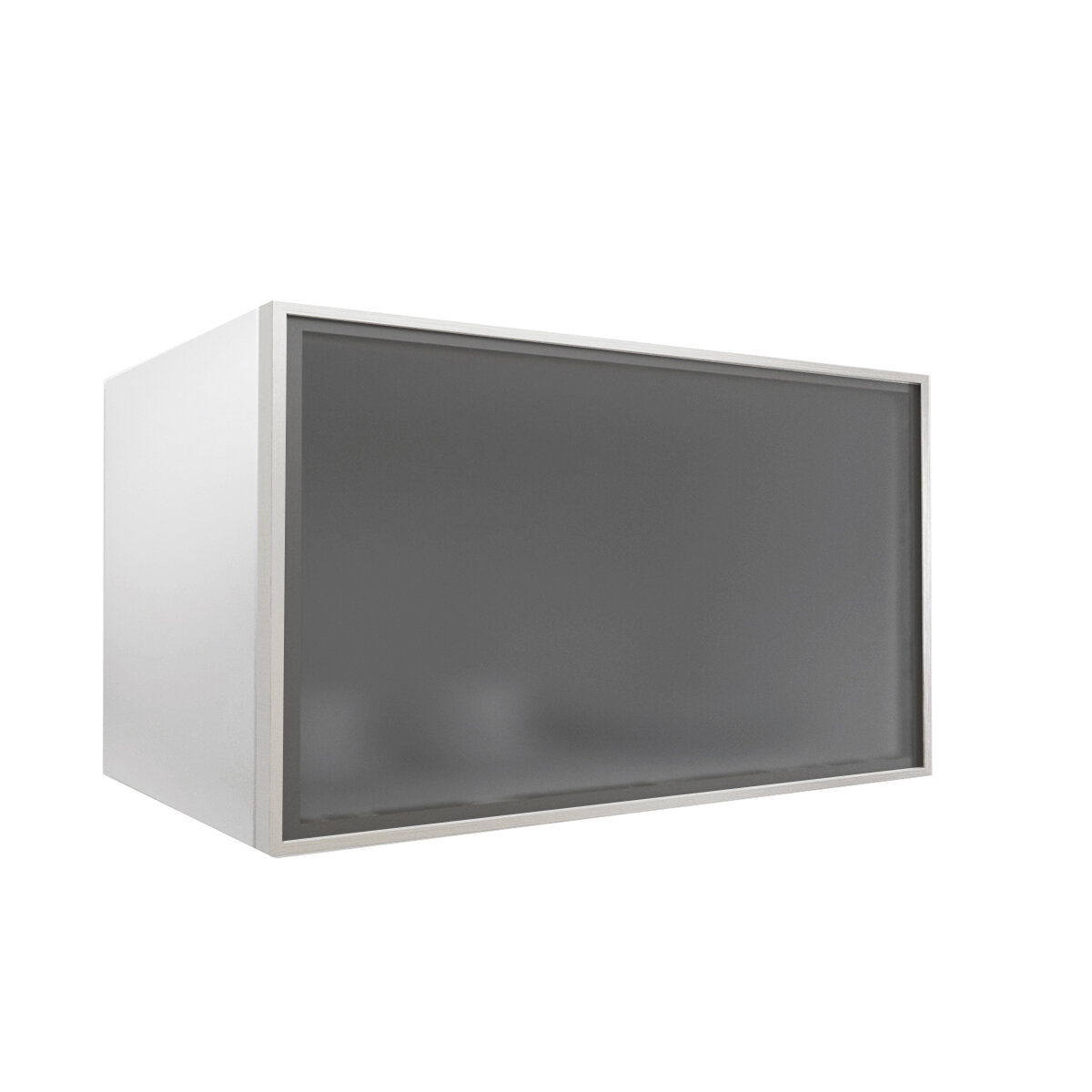 Фасад из алюминиевого профиля со стеклом Aluminum Glass 59,7х38,1х2 см, алюминий браш/графит сатинат