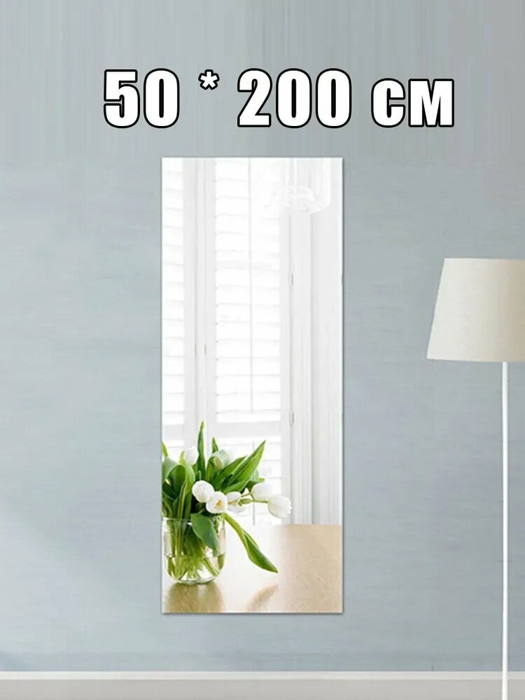Зеркало настенное, 50 см х 200 см, 1 шт