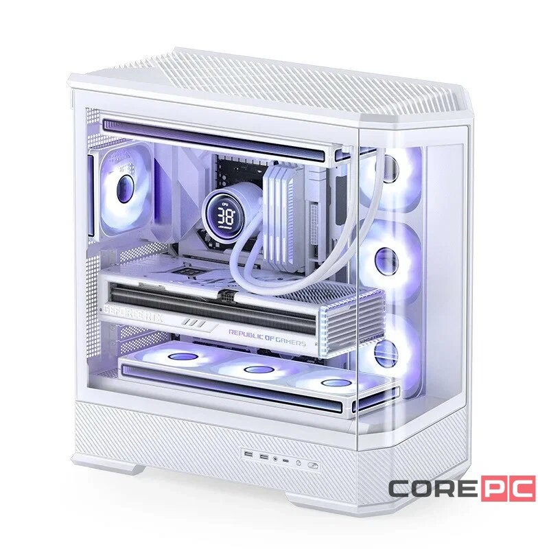 Компьютерный корпус JONSBO D400 TG White