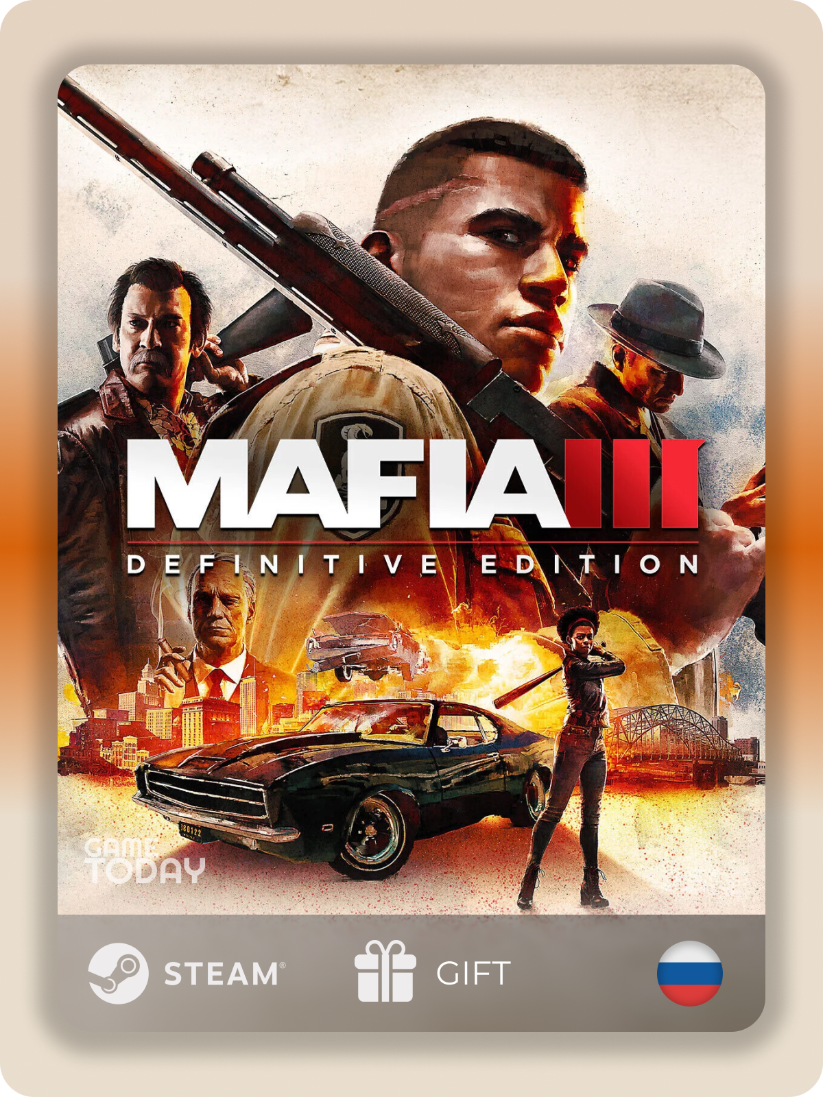 Mafia III: Definitive Edition | Игра в Steam | PC | Mac | Отправка подарком | Регион активации Россия
