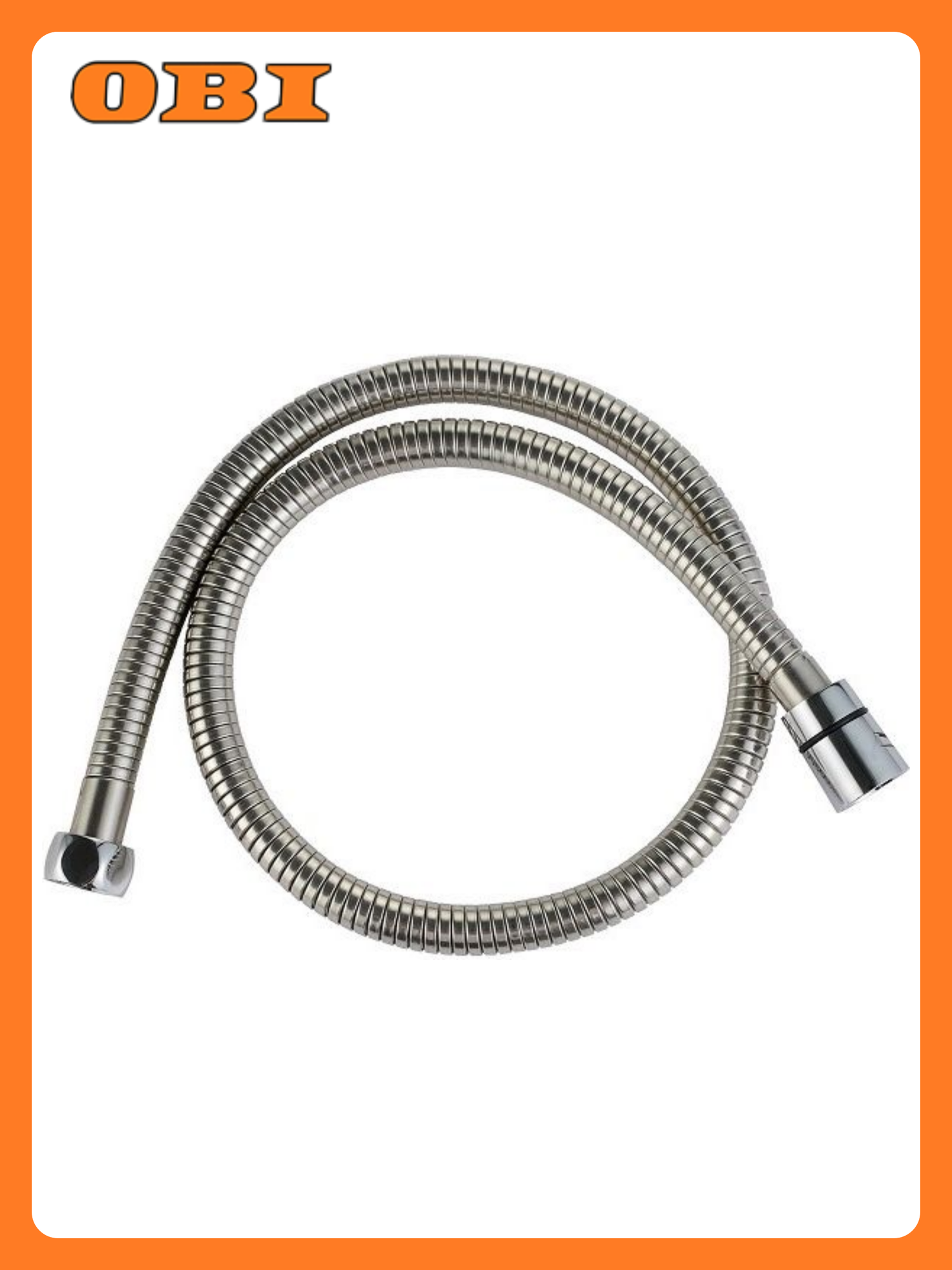 Душевой шланг ESKO H2, нержавеющая сталь, хромированная оплетка, 150-200см