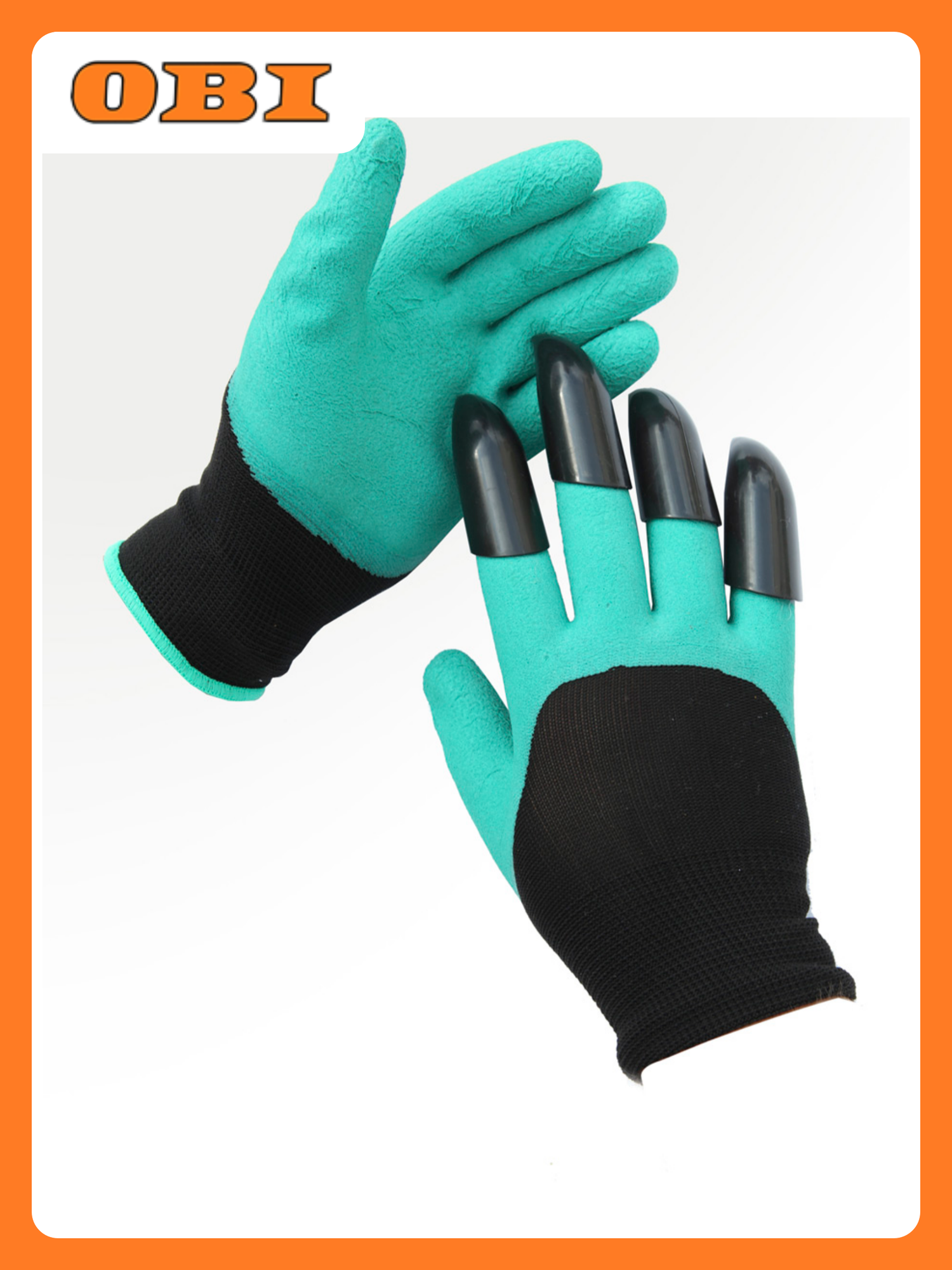 Перчатки нейлоновые садовые когти