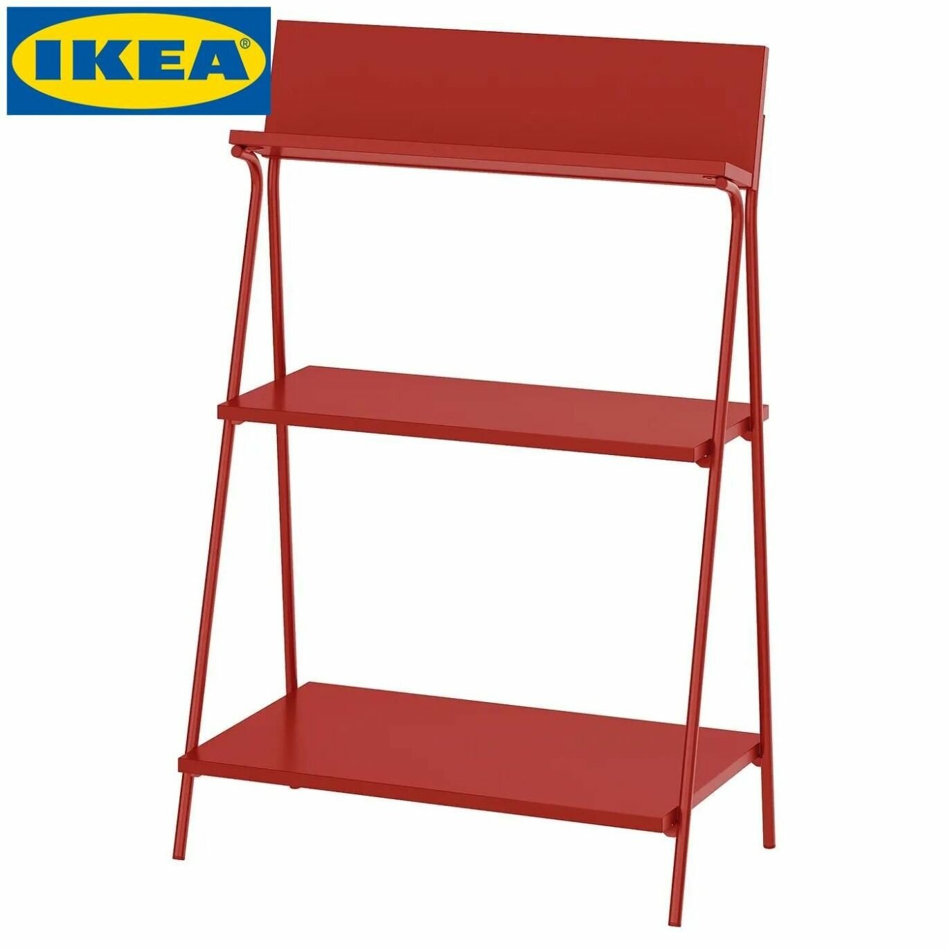 IKEA KR NIK R система открытого хранения, красная, 60x35x91 см