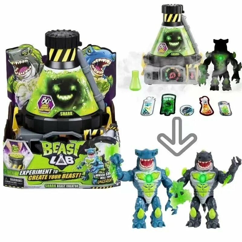 Игровой набор BEAST LAB Dino Beast creator 11108 Moose интерактивная лаборатория с динозавром